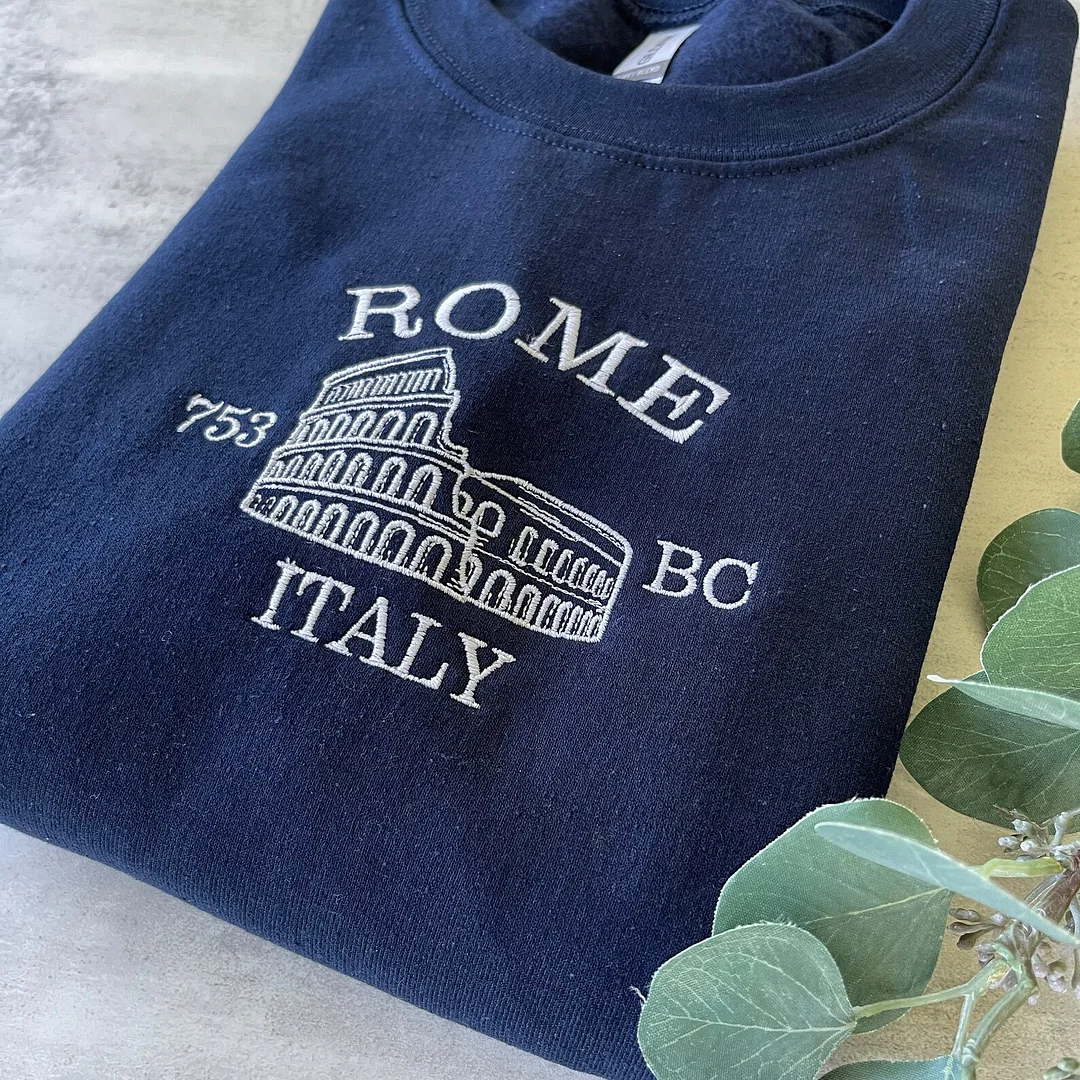 Embroidered Rome Sweatshirt