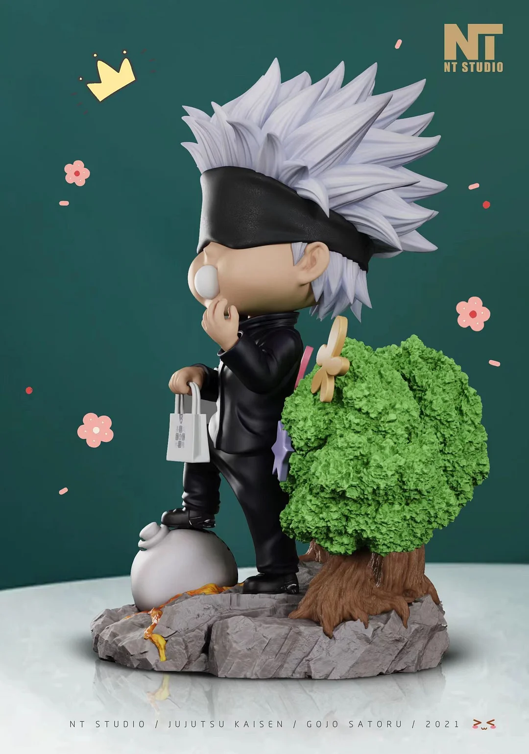 SD Scale Gojo Satoru Eating Daifuku - Jujutsu Kaisen Resin Statue - NT ...