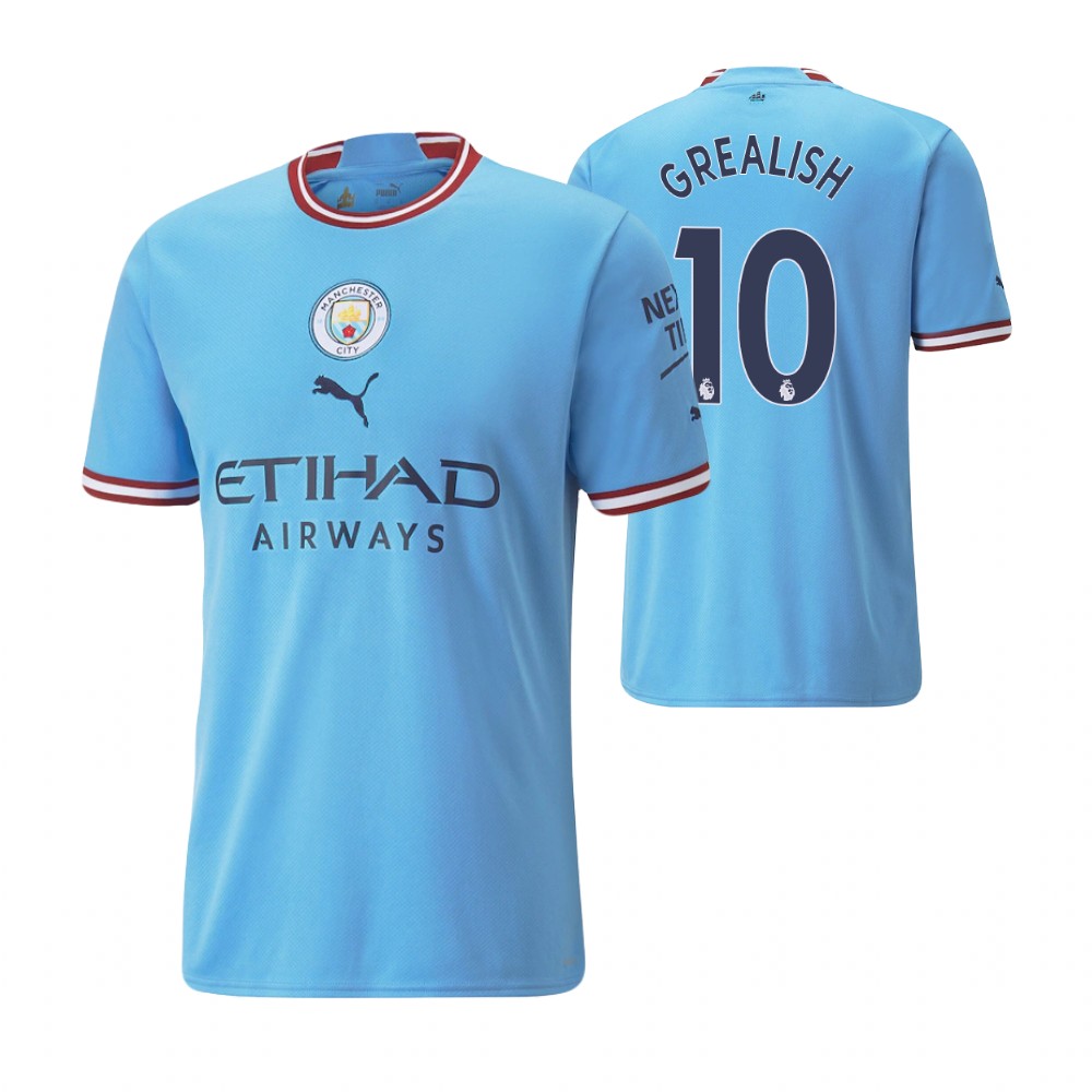 Manchester City Jack Grealish 10 Home Shirt Kit 2022/23