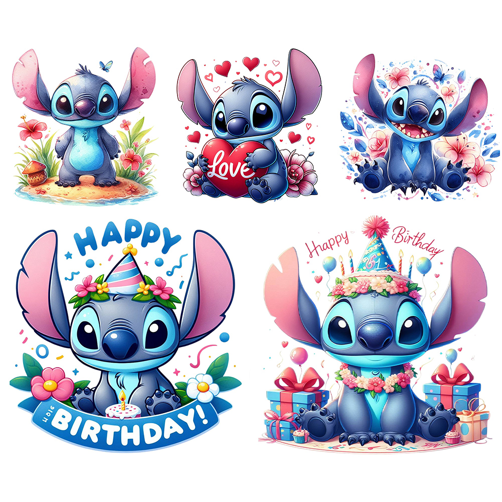 Stitch - Full Round Drill Diamond Painting - 30*30CM(Canvas)