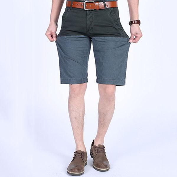 Contrast Color Stitching Design Men's Shorts