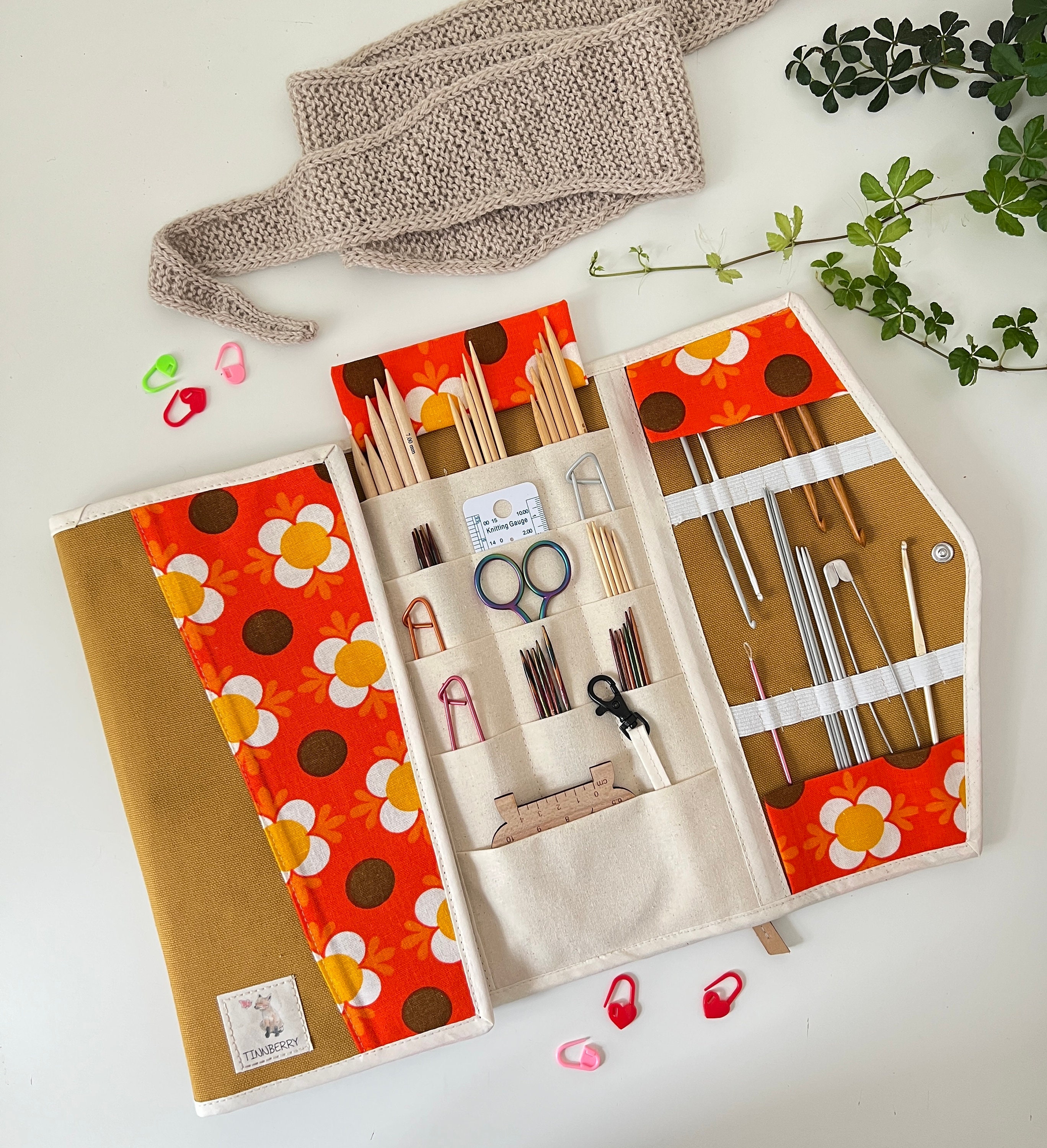 Knitting Needle Organizer Template Set - With Instructions
