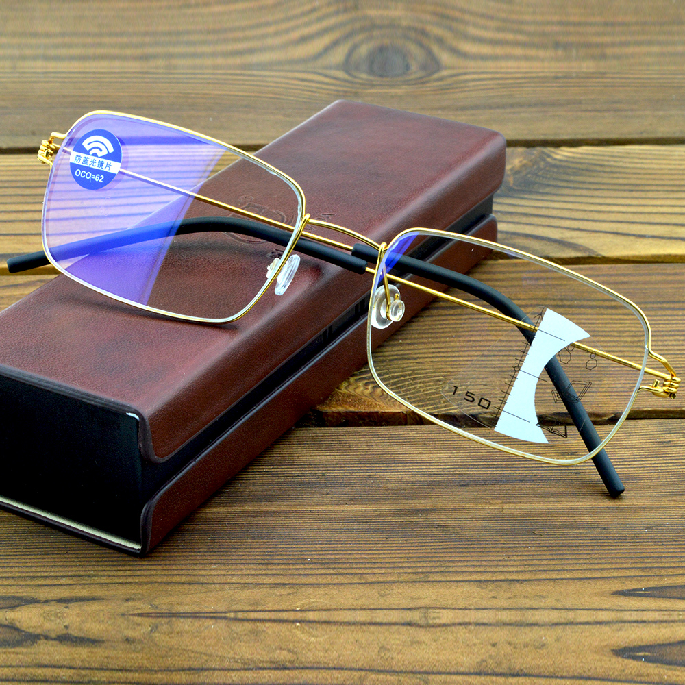 Screwless Titanium progressive Reading glasses Men Women multifocal ...