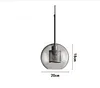Nordic Modern Simple Glass Ball Single Head E27 LED Pendant Lights ...