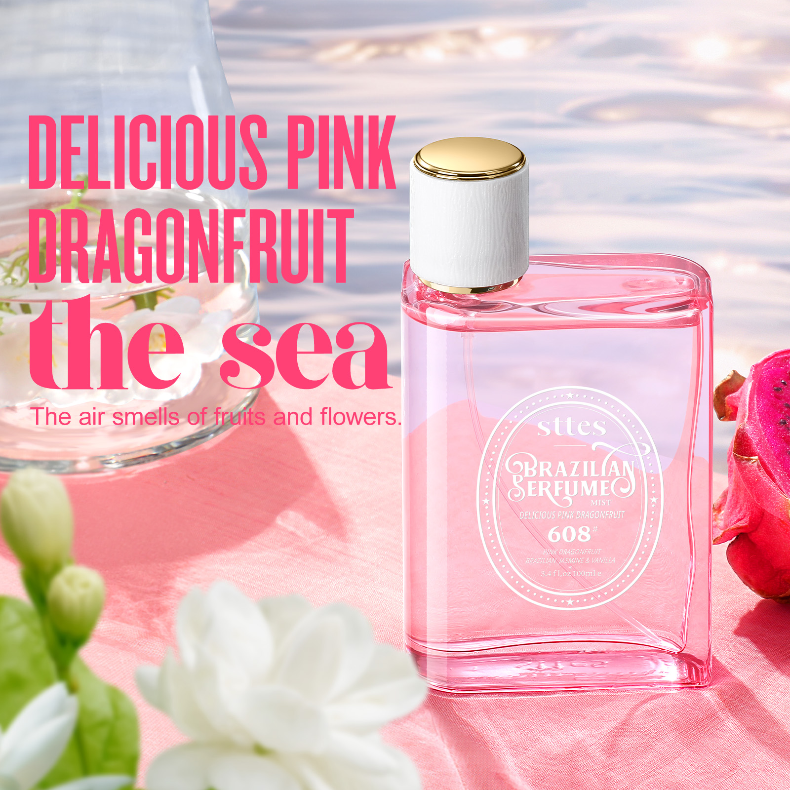 Sttes Perfume 608#（DELICIOUS PINK DRAGONFRUIT） - Eau De Perfume 100ml ...
