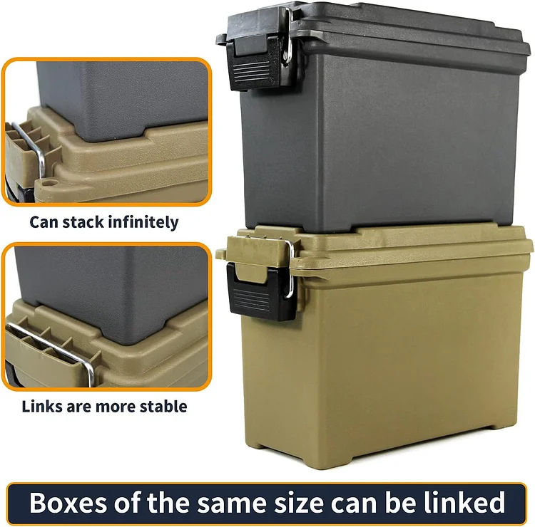 Waterproof Containers Pistol, Rifle, or Shotgun Ammo Storage Box
