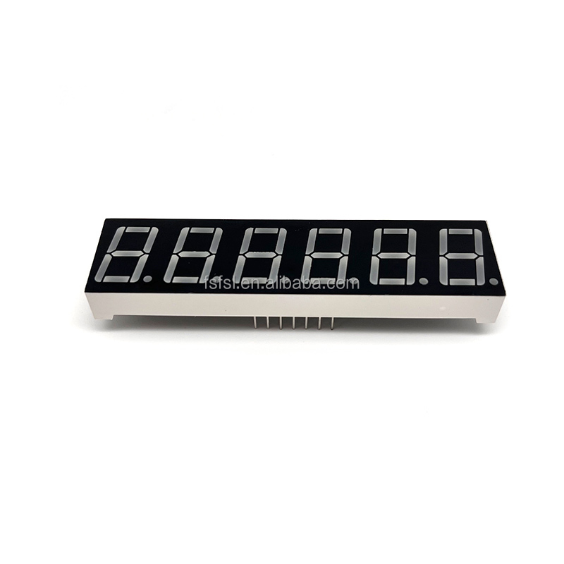 0.56 inch 6 digits 7 segment LED display 75.5*19*8mm
