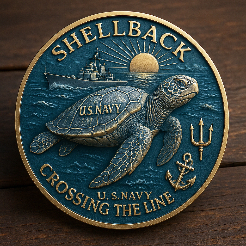 Navy Shellback Challenge Coin