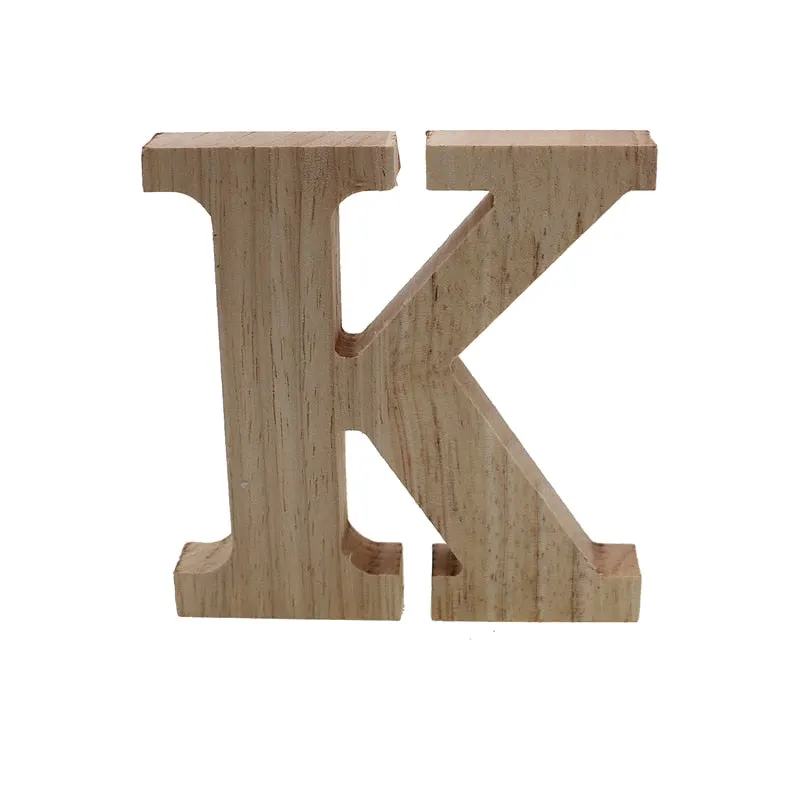 RUNBAZEF Decor Color Wooden Letter 26 Wood English Alphabet Letters ...
