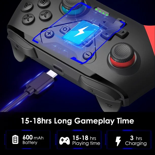 BEBONCOOL Wireless Pro Controller for Nintendo Switch/Switch Lite/OLED Controllers