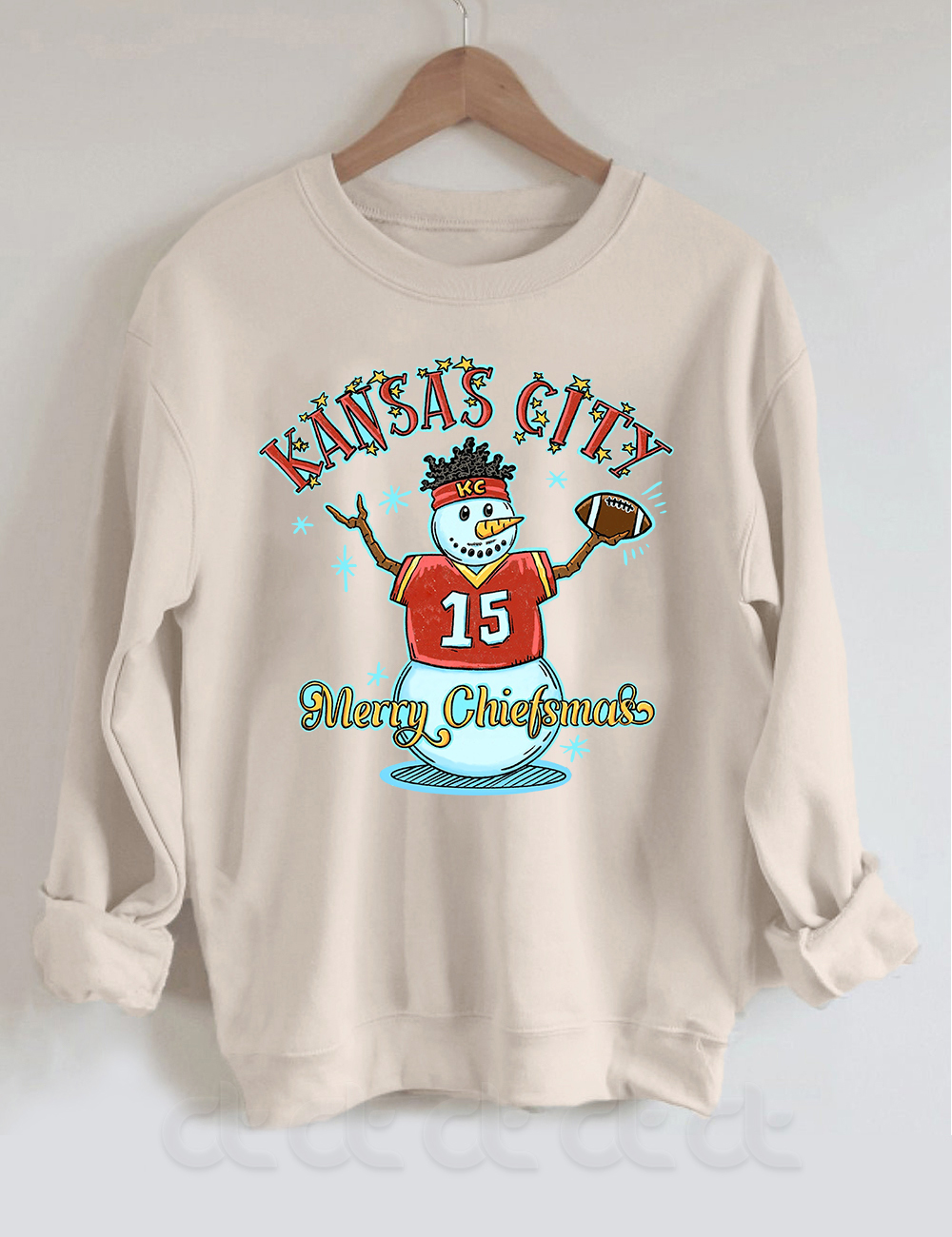 Kansas City Chiefs Mahomes Snowman Sweatshirt