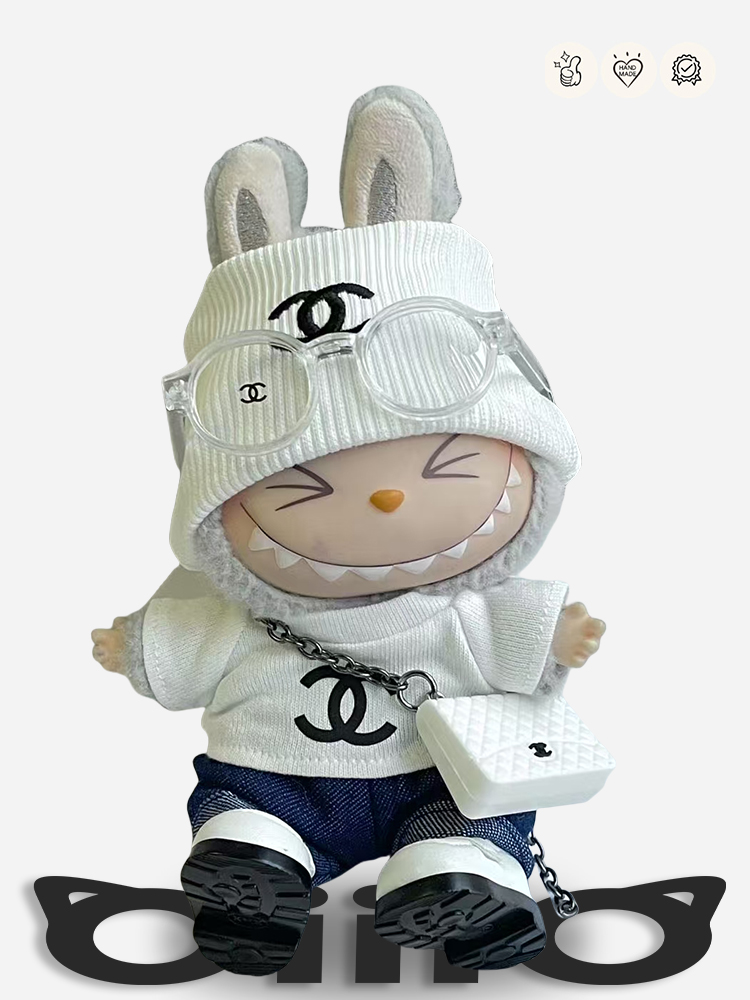 LABUBU Clothes Chanel White Trendy Style