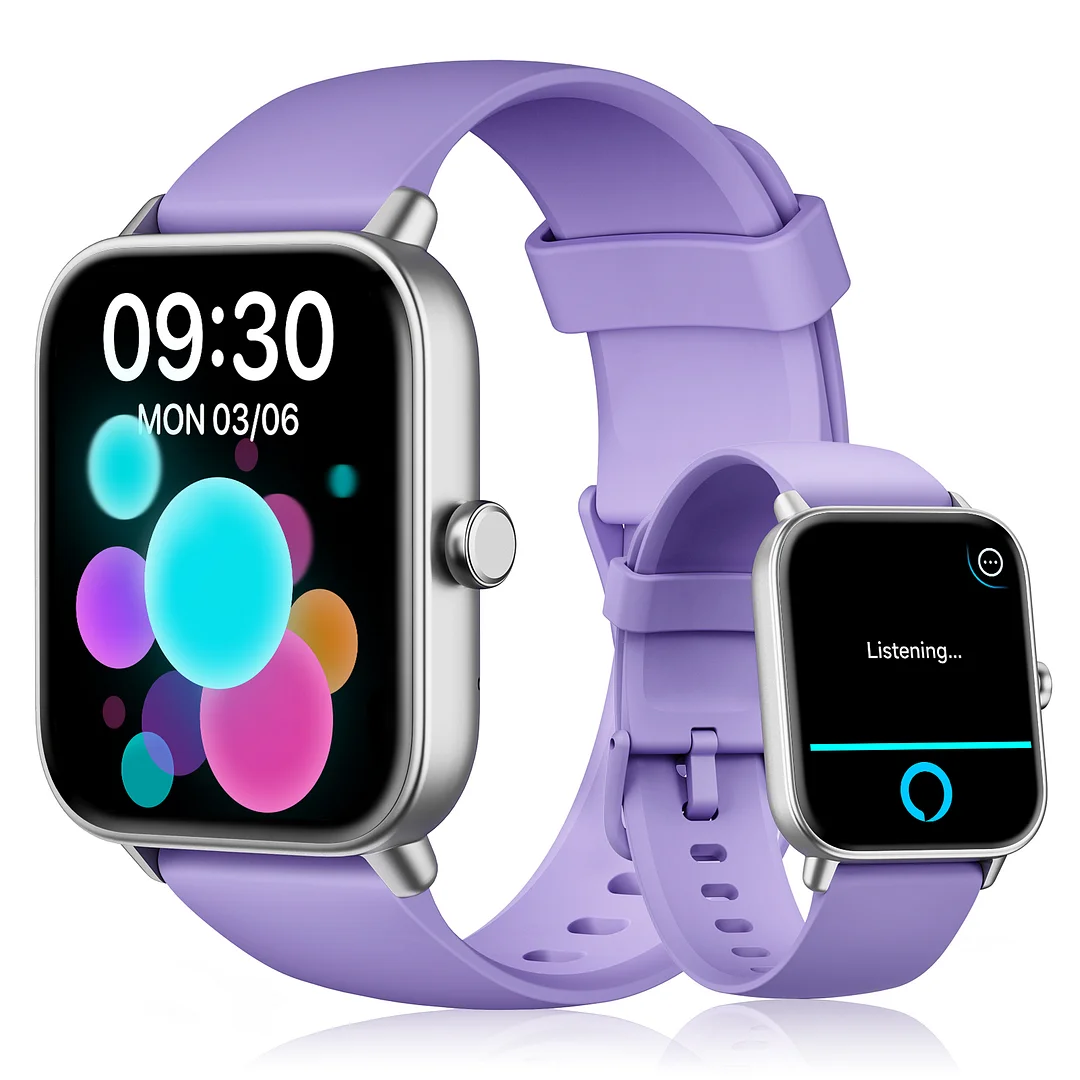 Tensky IDW19 Multifunction Smart Watch with Alexa, 1.8", Calls, IP68 ...