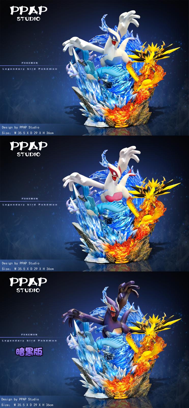 Lugia & Three Legendary Birds with LED - Pokemon Resin Statue - PPAP ...
