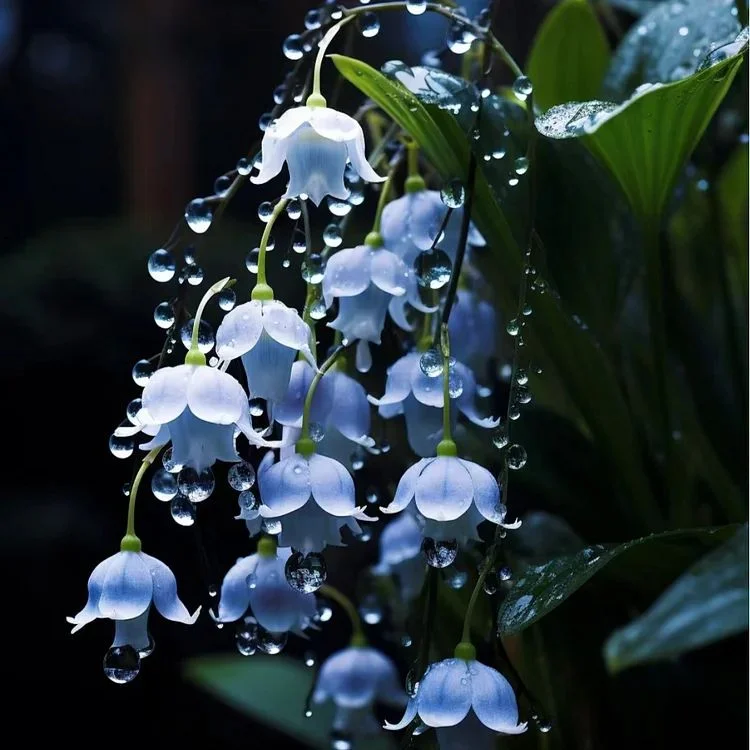 Blue Lily of the Valley - symbol of gratitude and eternal love