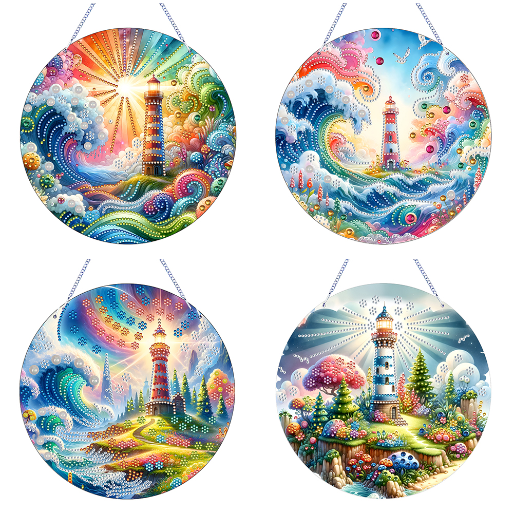 Beacon Suncatcher Special Shape Diamond Drawing Hanging Ornament for ...