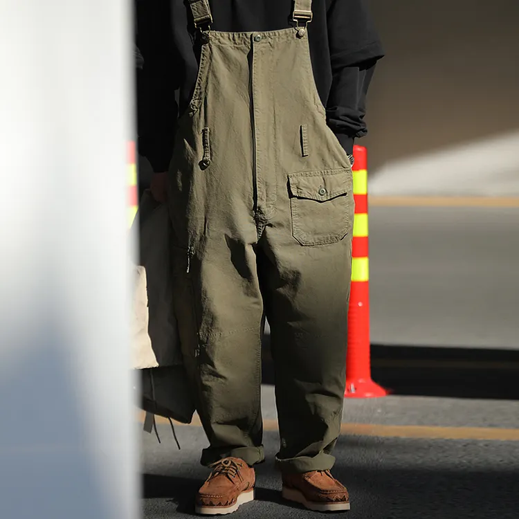 Versatile Retro Straight Adjustable Casual Overalls