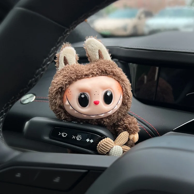 Car Gear Shift Labubu Decoration Doll