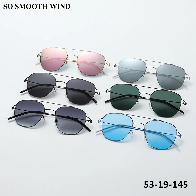 Denmark Brand Screwless Anti-UV Sunglasses Men Women Round Ultralight ...