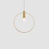 Nordic Circular Ring Pendant Lights Modern Handlamp For Restaurant ...