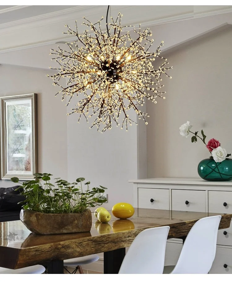 Dandelion Fireworks Modern Pendant Ceiling Lamps Loft For The Kitchen ...