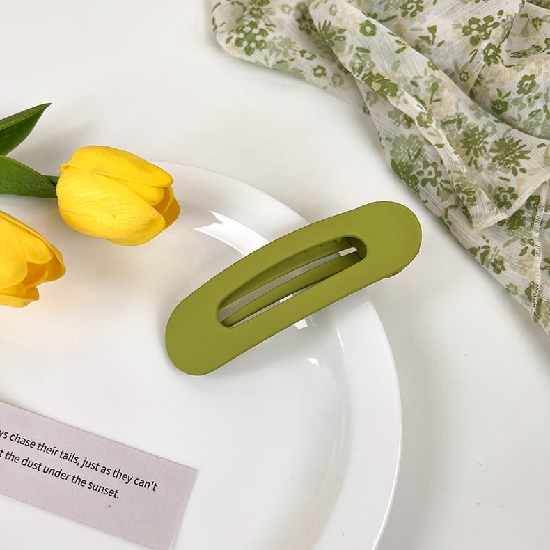 SPRING AND SUMMER GREEN HAIR CLIP SET