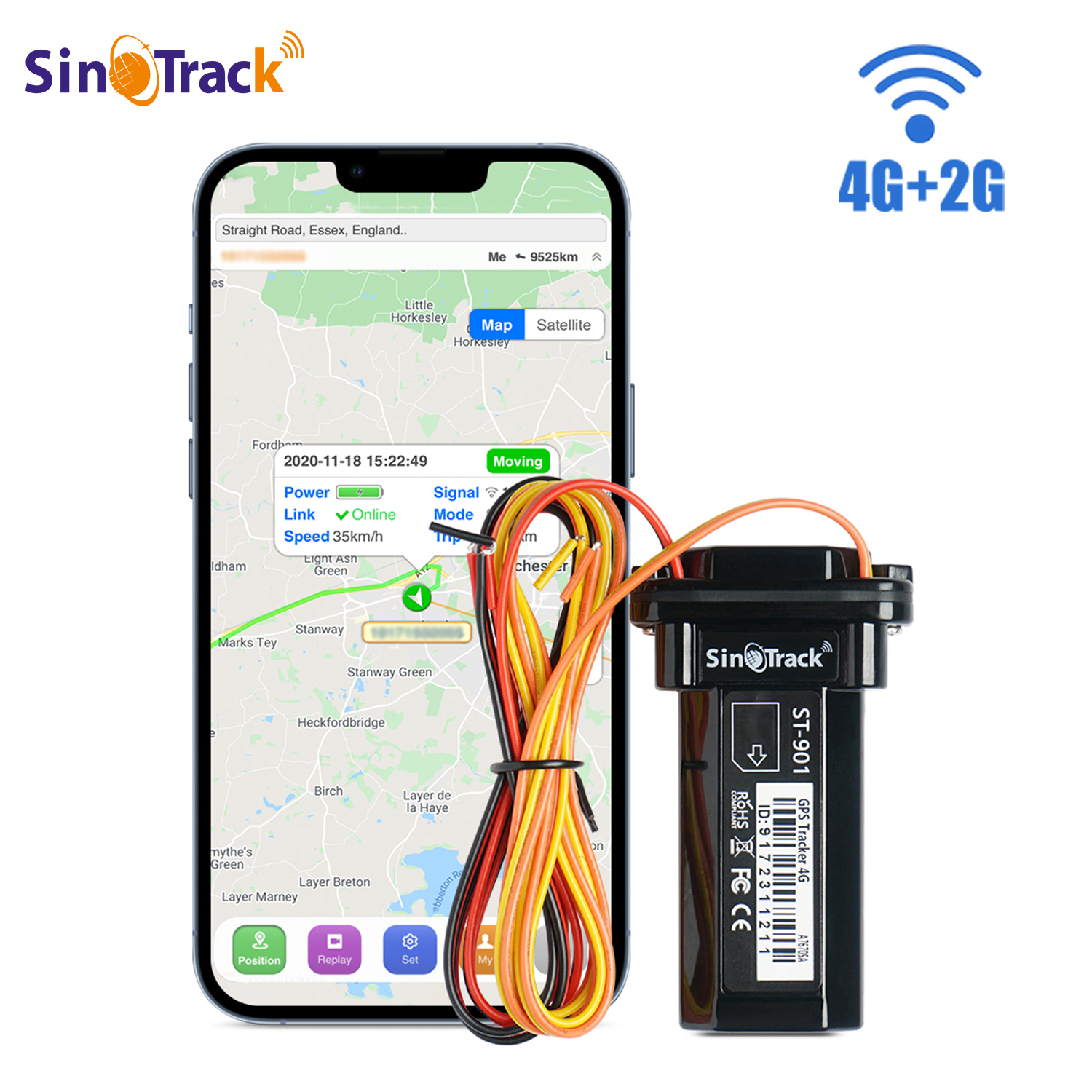 SinoTrack 4G GPS Tracker – Real-Time Vehicle Tracking with Free App ...