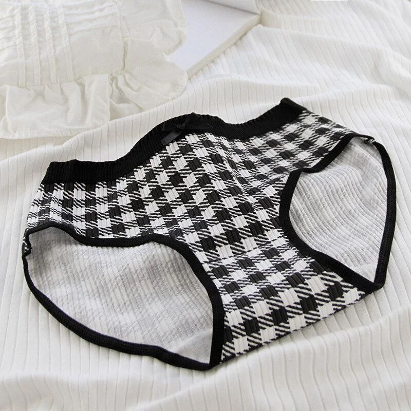 Billionm Cotton Panties Women's Underwear Panty Fashion Black And White ...