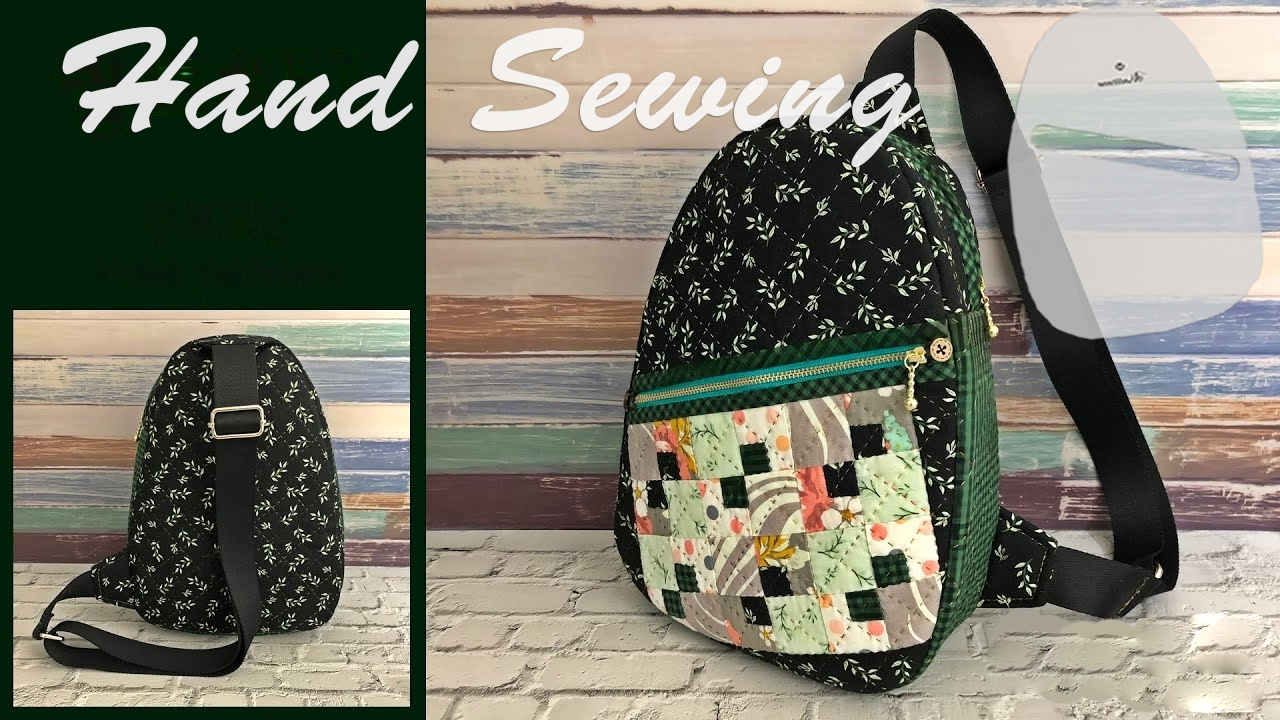 Sling Bag Fabric Sewing Template - Instructions Included