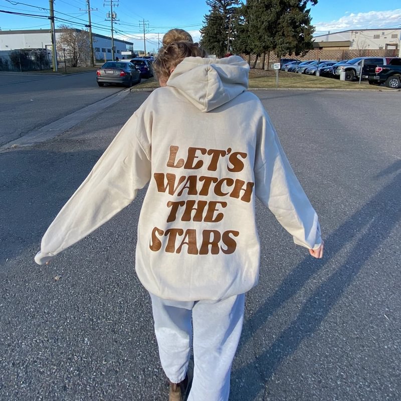 LETS WATCH THE STARS Oversized Hoodie lets-watch-the-stars-oversized-hoodie