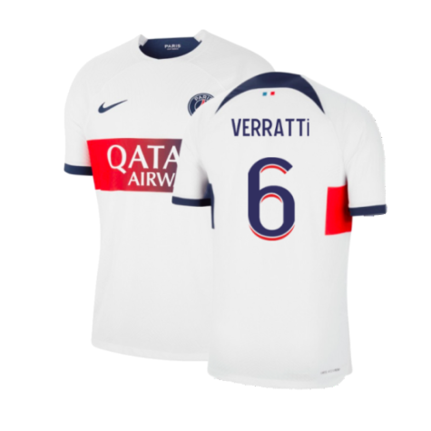 Paris Saint-Germain Marco Verratti 6 Away Shirt Kit 2023-2024