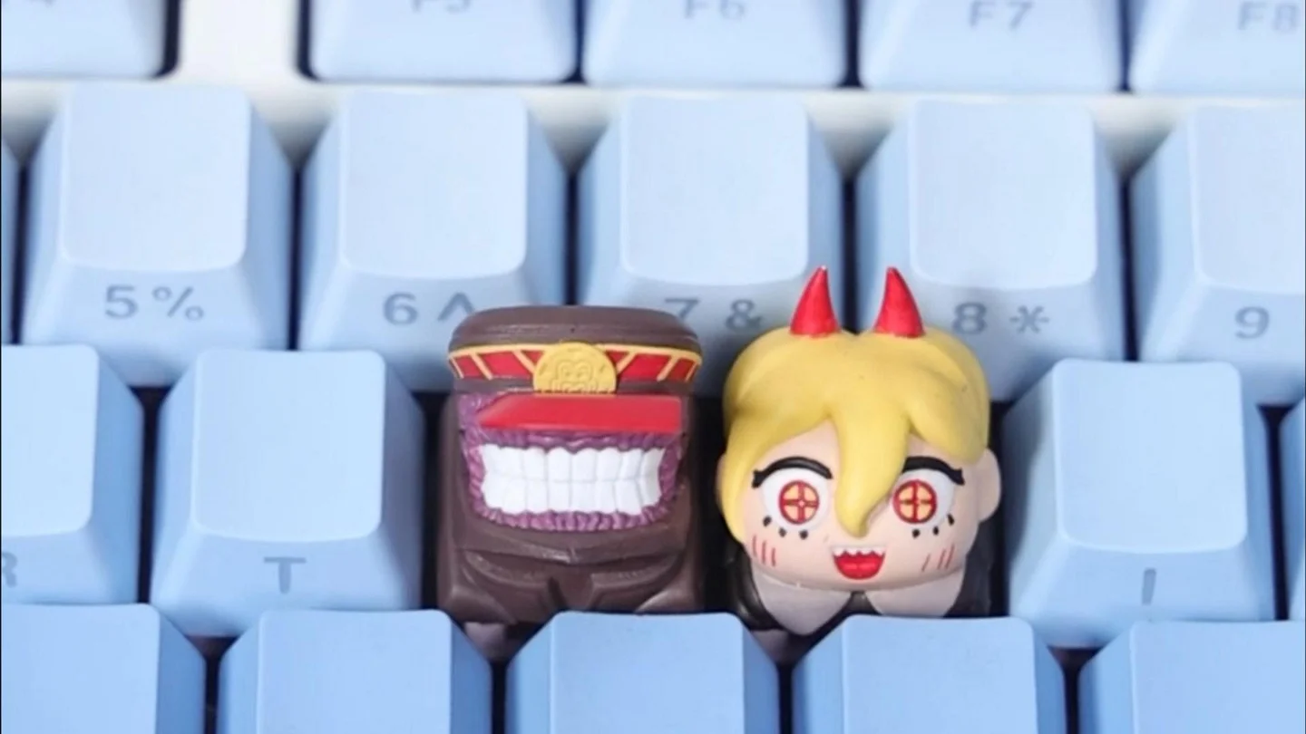Chainsaw Man Blood Devil Power & Gun Devil Artisan Keycap Axonkit