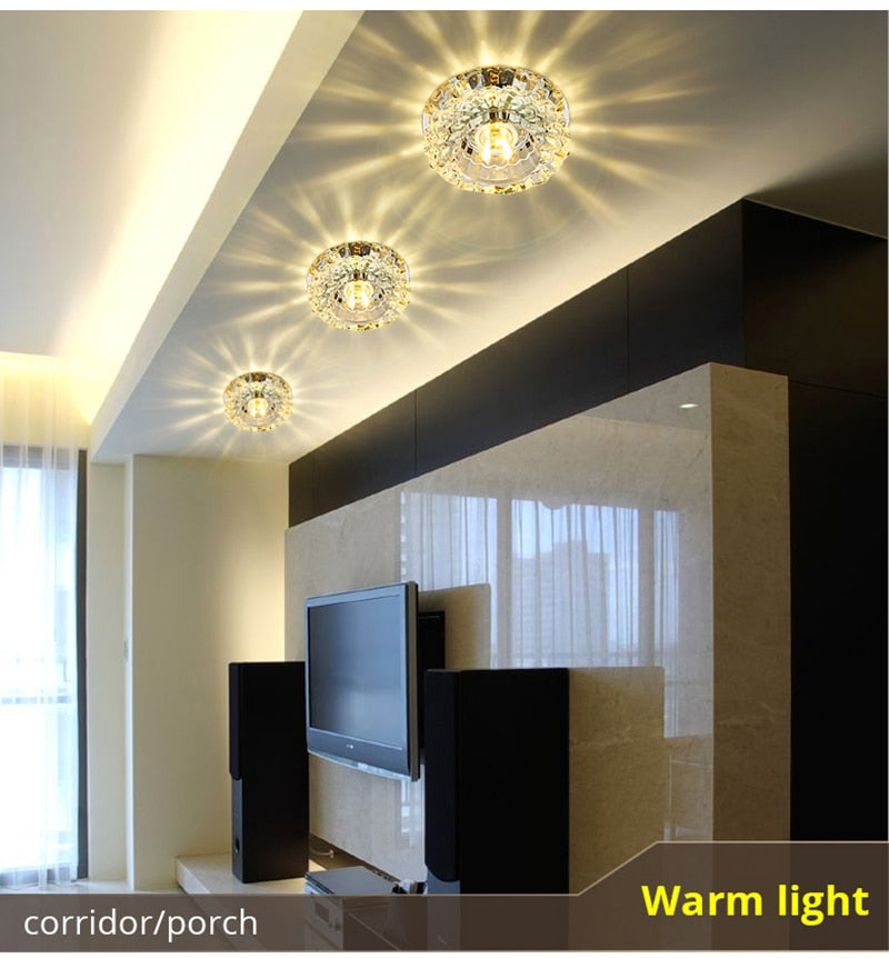 Flush Mount Small LED Ceiling Light for Art Gallery Decoration Front ...