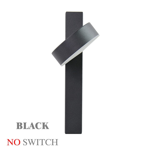 LED wall lamp with switch 7W 9W bedroom living room Nordic modern wall ...