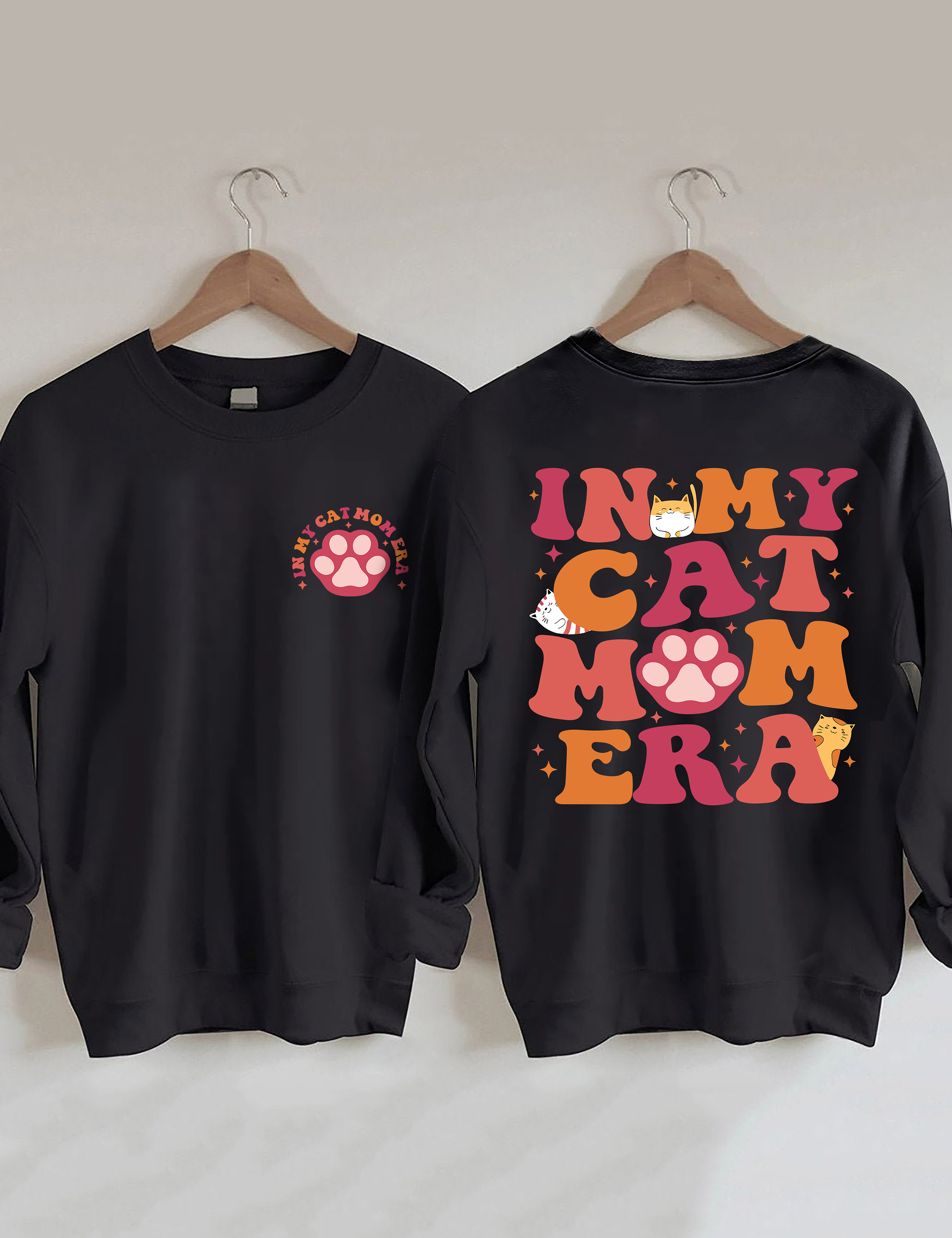 Women'S Retro Volleyball Print Drop Shoulder Check Sweatshirt