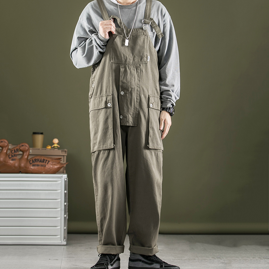 Men's Tooling Retro Loose Overalls