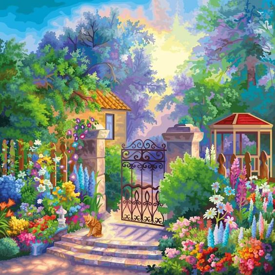 DIY Painting By Numbers | Garden - 40cm*40cm