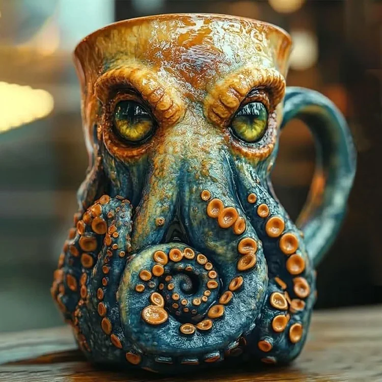 Cthulhu-Inspired Pirate Mug