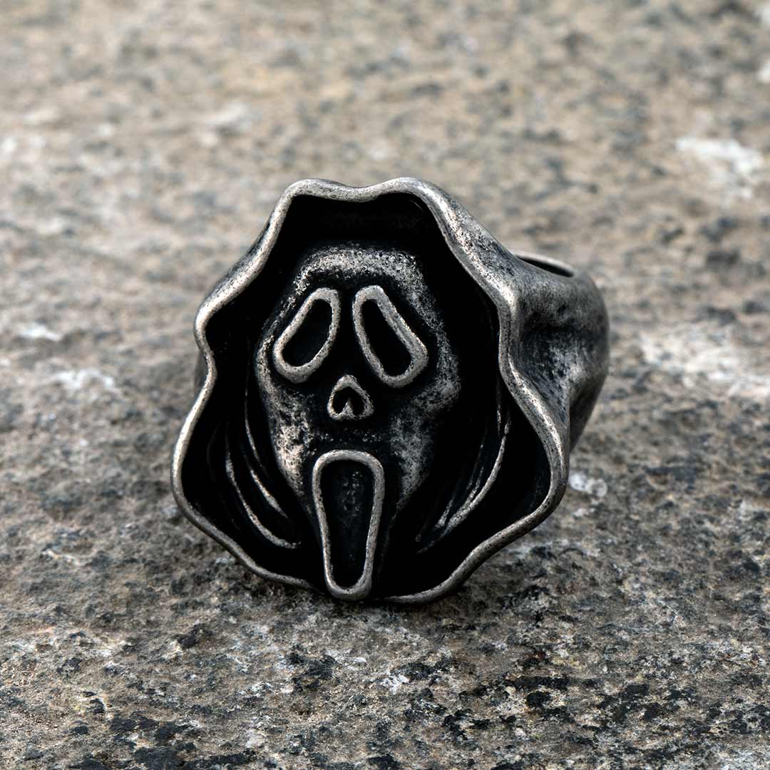 Ghostface Sterling Silver Ring