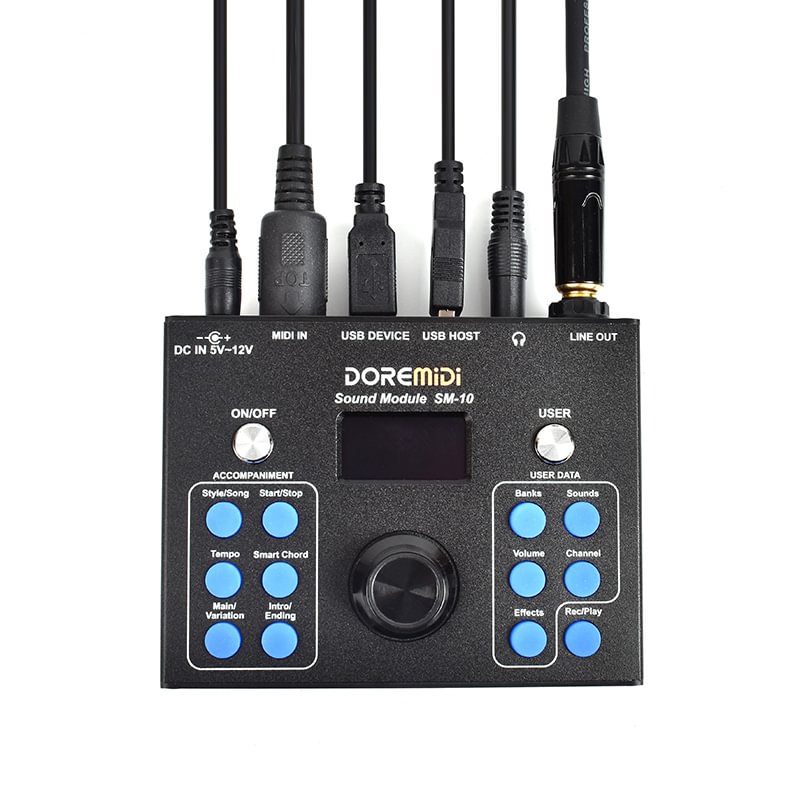 DOREMiDi MIDI Sound Module & Auto Accompaniment SM-10