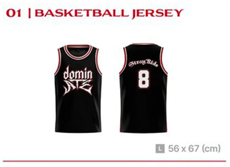 Stray Kids domin Ate Basketball Jersey