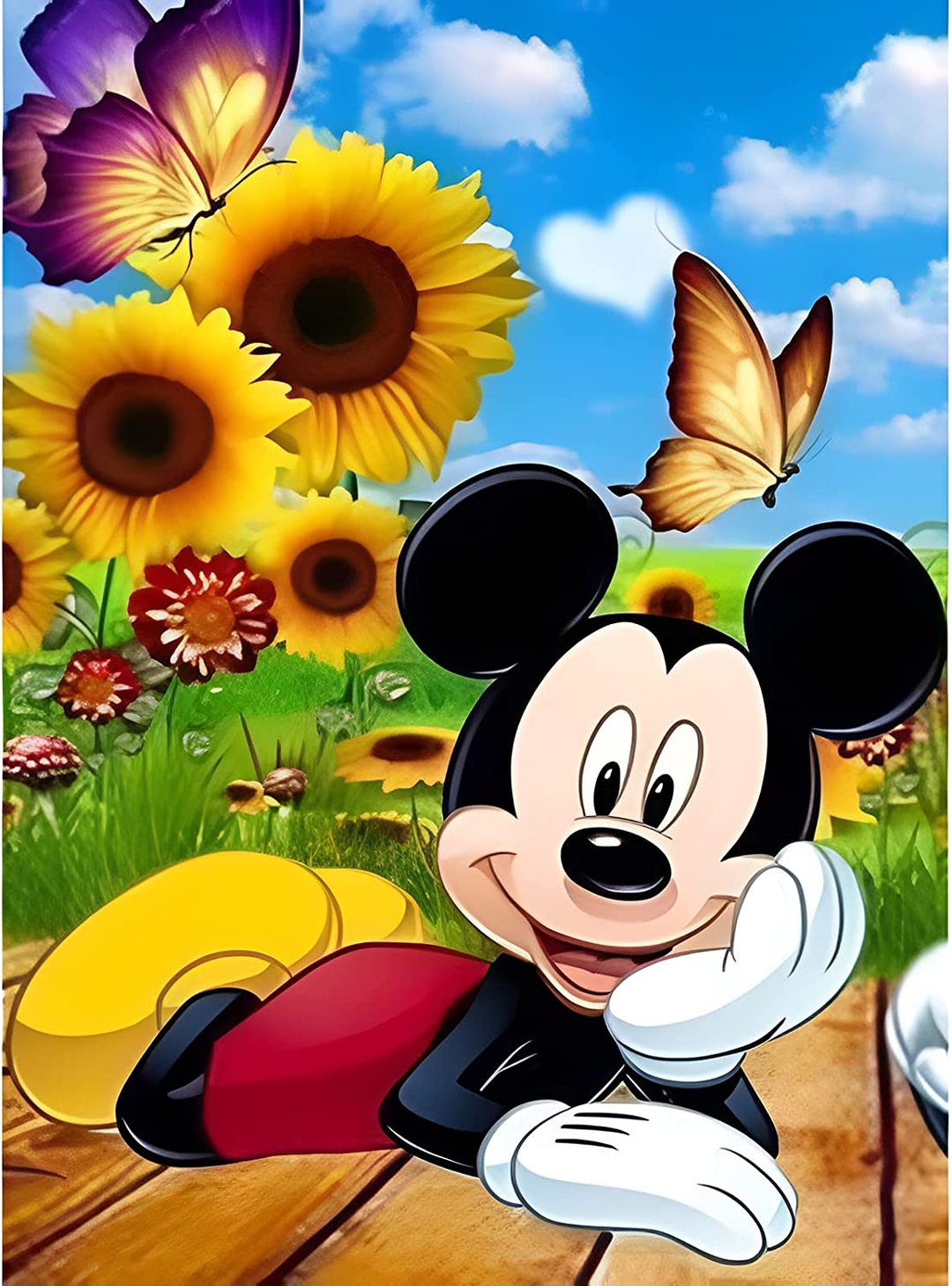 Cartoon Mickey Mouse (canvas) full round or square drill diamond painting