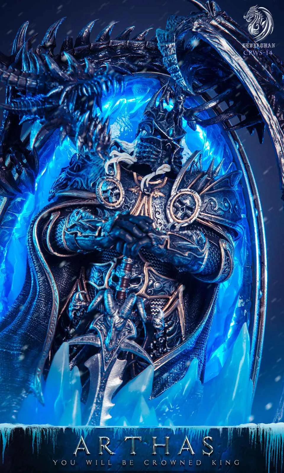 The Lich King with LED - Hearthstone Resin Statue - Leviathan Successor Studios