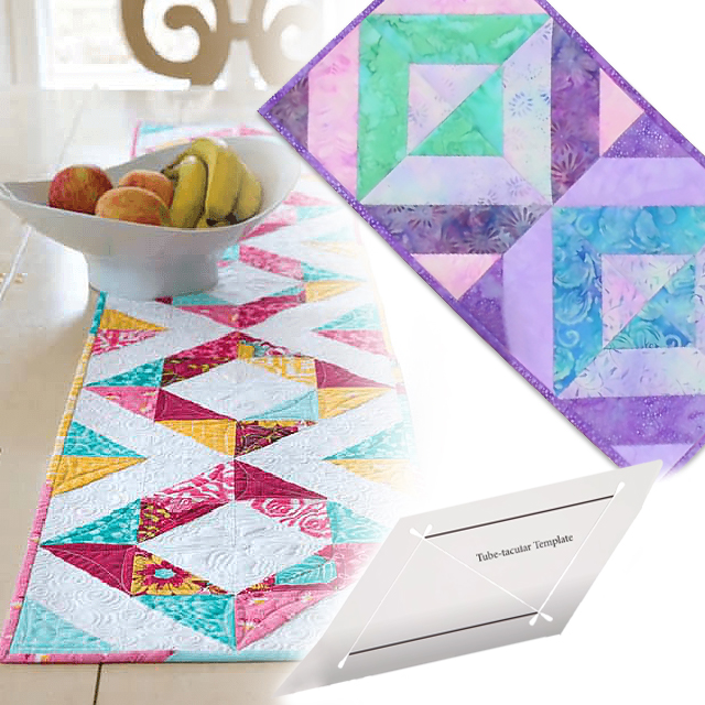 Tube-tacular Quilt Blocks - Includes instructions + template