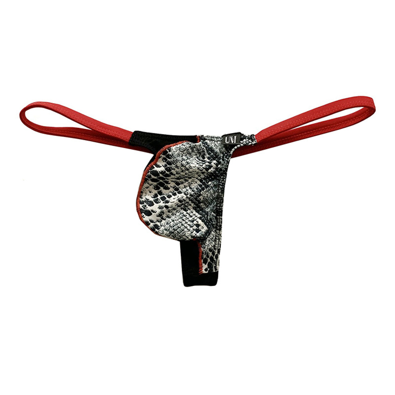 Mens Sexy Camouflage Thong Raised Pocket Thong