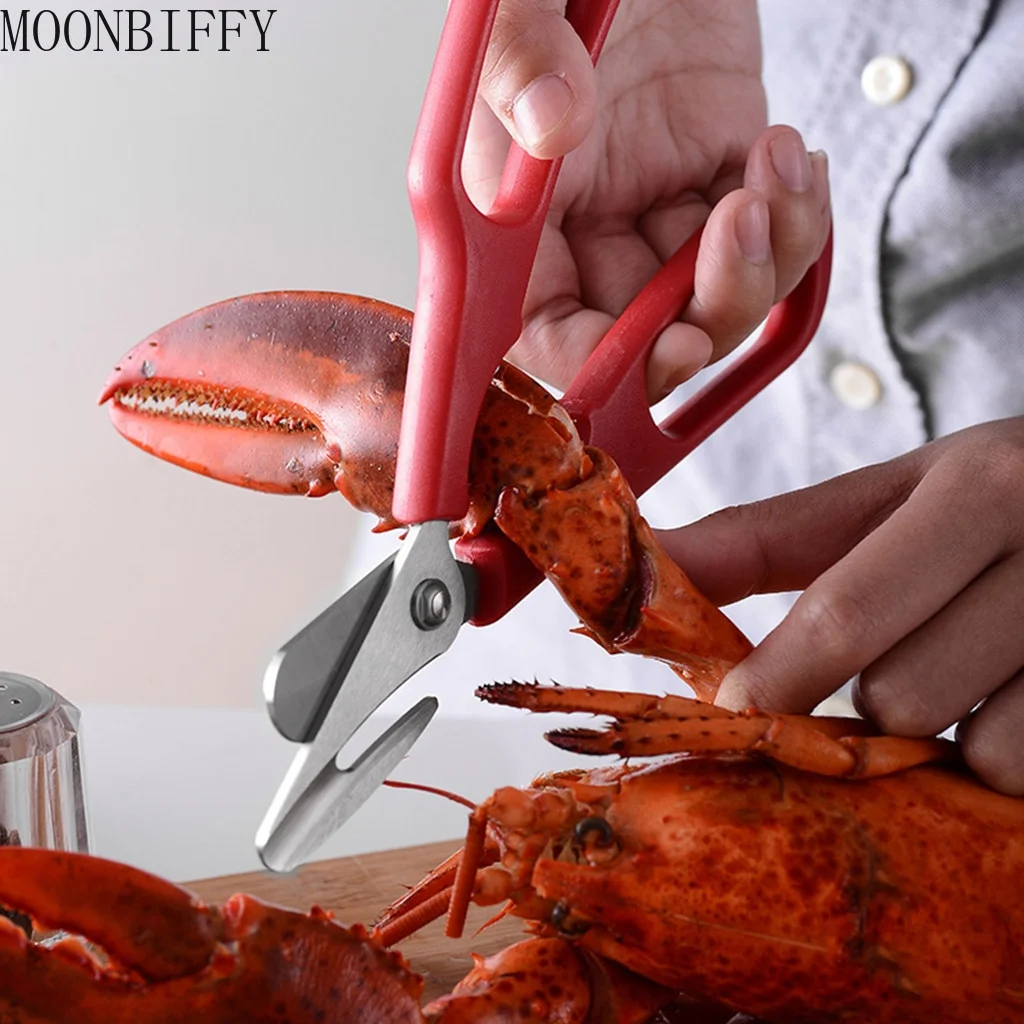Athvotar Steel Seafood Scissors Lobster Fish prawn peeler Shrimp Crab ...