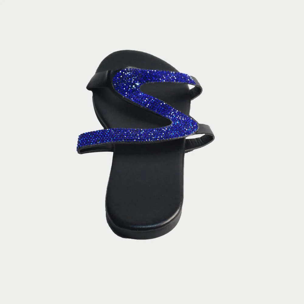 S-shaped Bright Diamond Non-slip Flip Flops