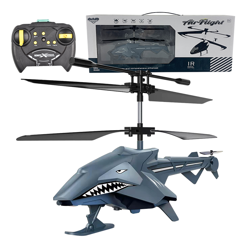 New Shark Remote Control Helicopter USB Charging Handle Toy Aircraft ...