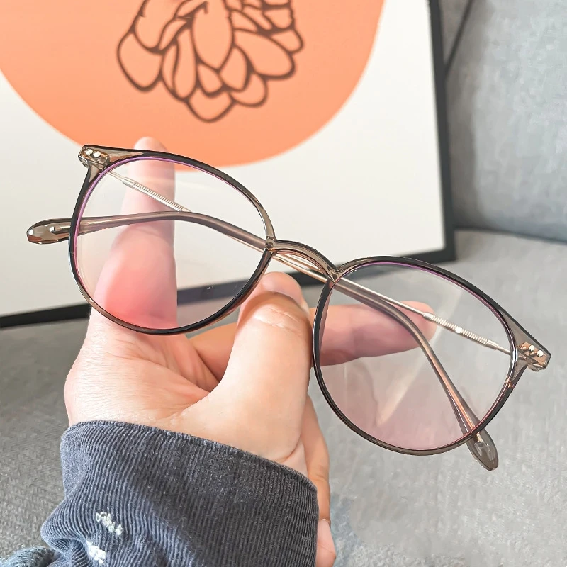 Gradient Pink Lens Myopia Galsses Short Sighted Diopter Eyewear Men ...