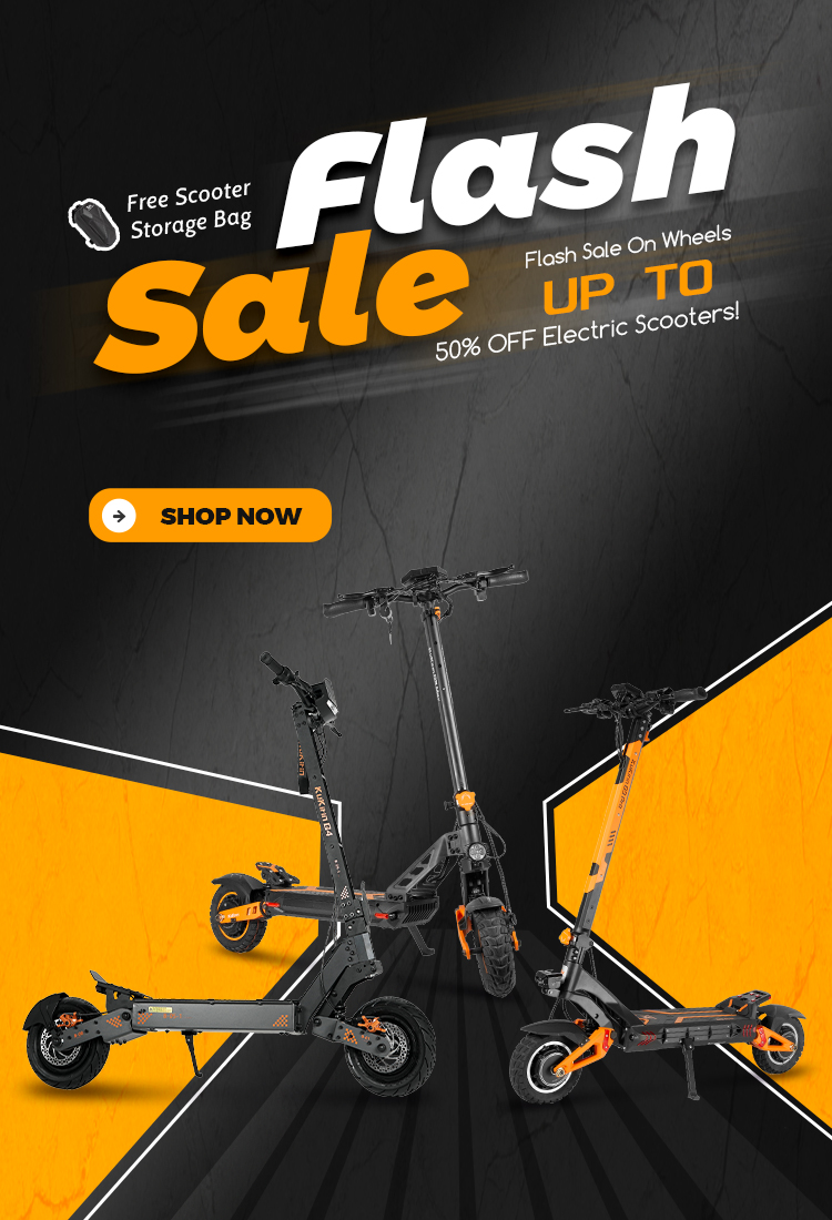 Flash Sale – Electric Scooters Up to 50% OFF + Free Scooter Storage Bag